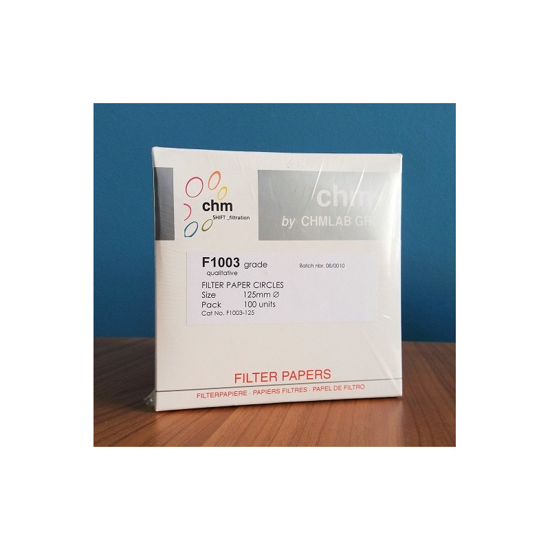 Papel filtro F1003 de ø¸125 mm.