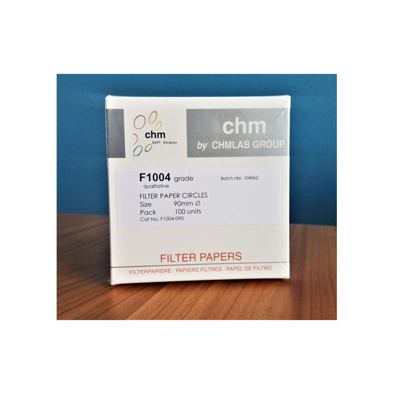 Papel filtro F1004 de ø¸90 mm.