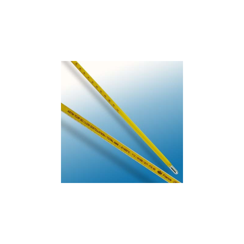 Termometro ASTM 7C de Mercurio -2+300 °C.